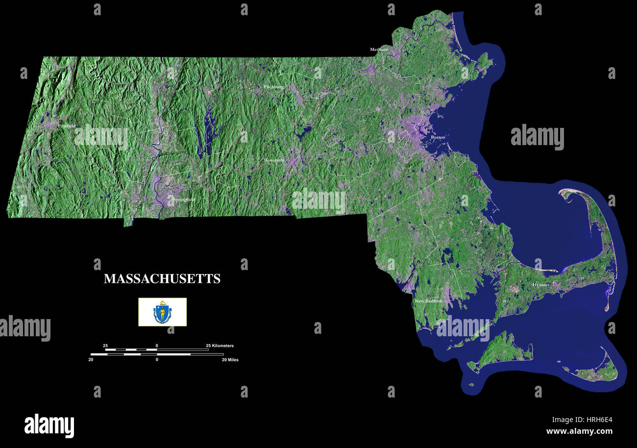Massachusetts state map immagini e fotografie stock ad alta risoluzione ...