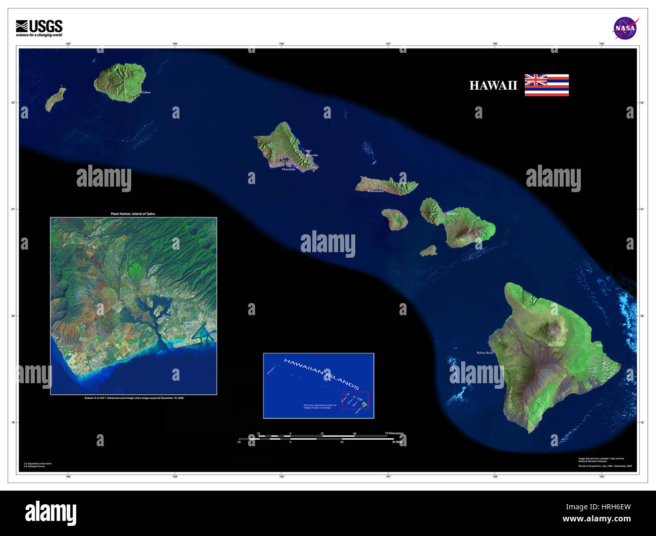 Mappa delle hawaii immagini e fotografie stock ad alta risoluzione - Alamy