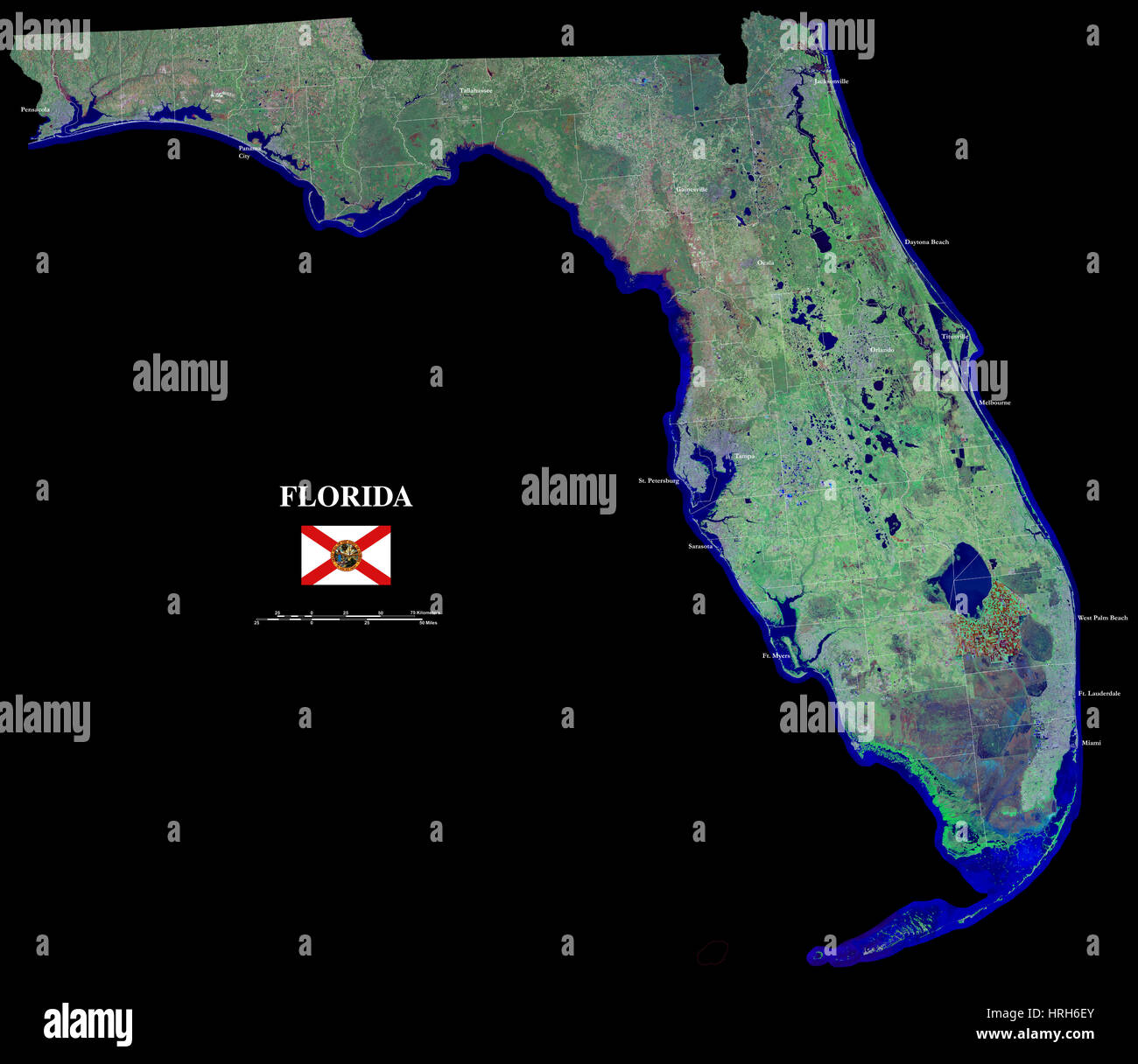 Florida state map immagini e fotografie stock ad alta risoluzione - Alamy