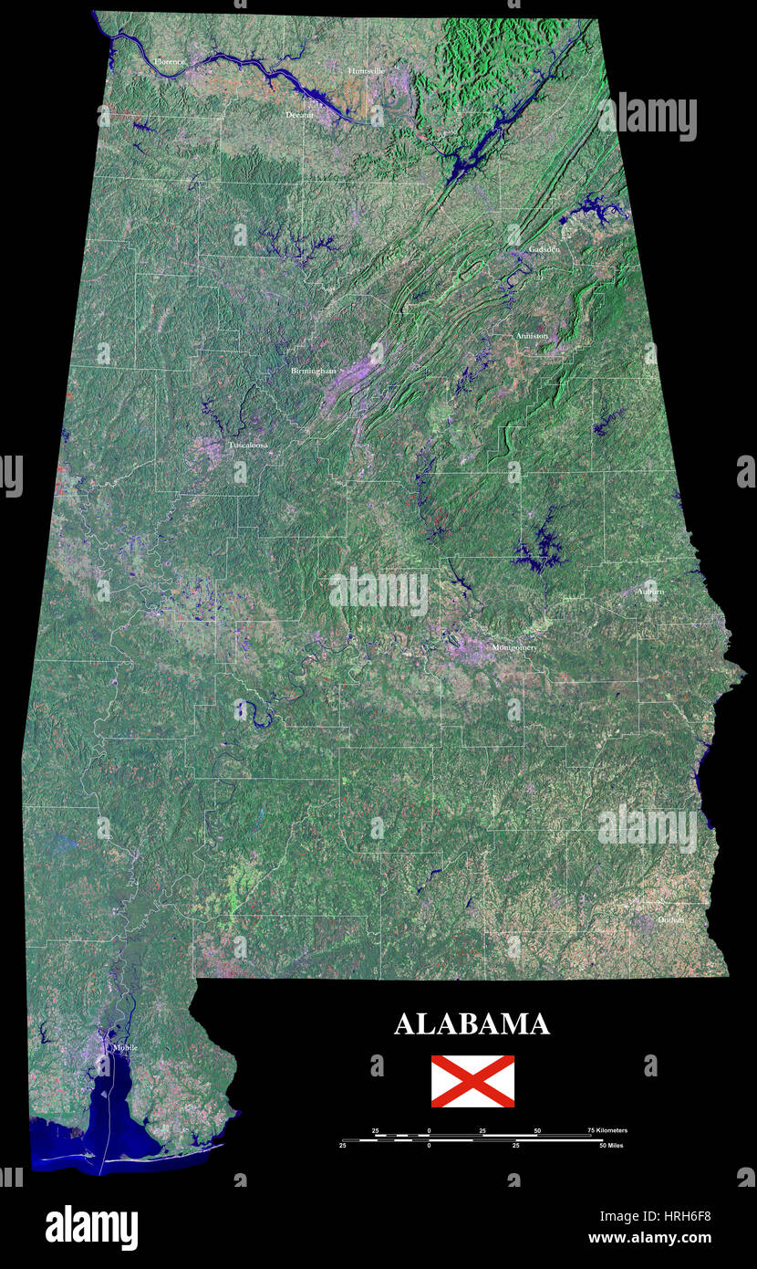 Alabama map immagini e fotografie stock ad alta risoluzione - Alamy