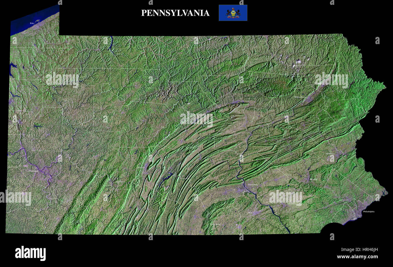 Pennsylvania map immagini e fotografie stock ad alta risoluzione - Alamy