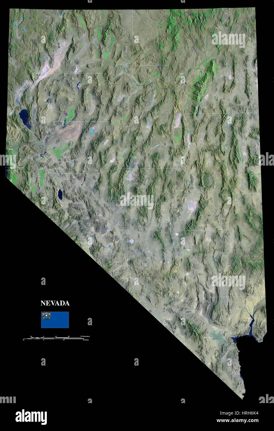 Nevada map immagini e fotografie stock ad alta risoluzione - Alamy