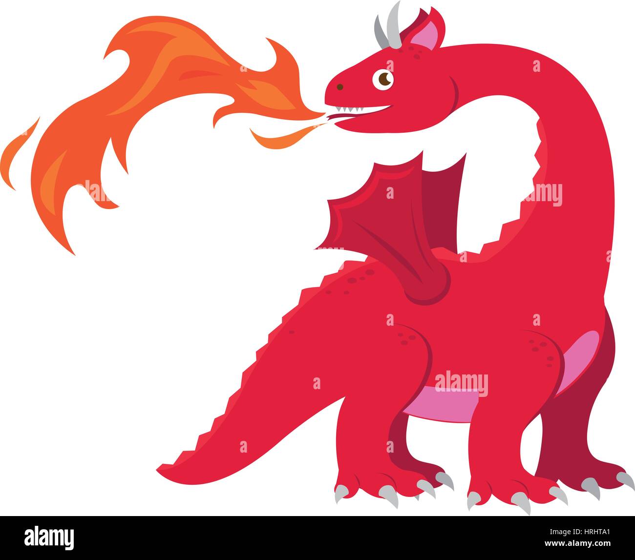 Drago sputa fuoco Immagini Vettoriali Stock - Alamy