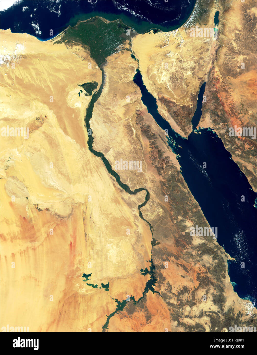 Satellite image nile river delta immagini e fotografie stock ad alta ...
