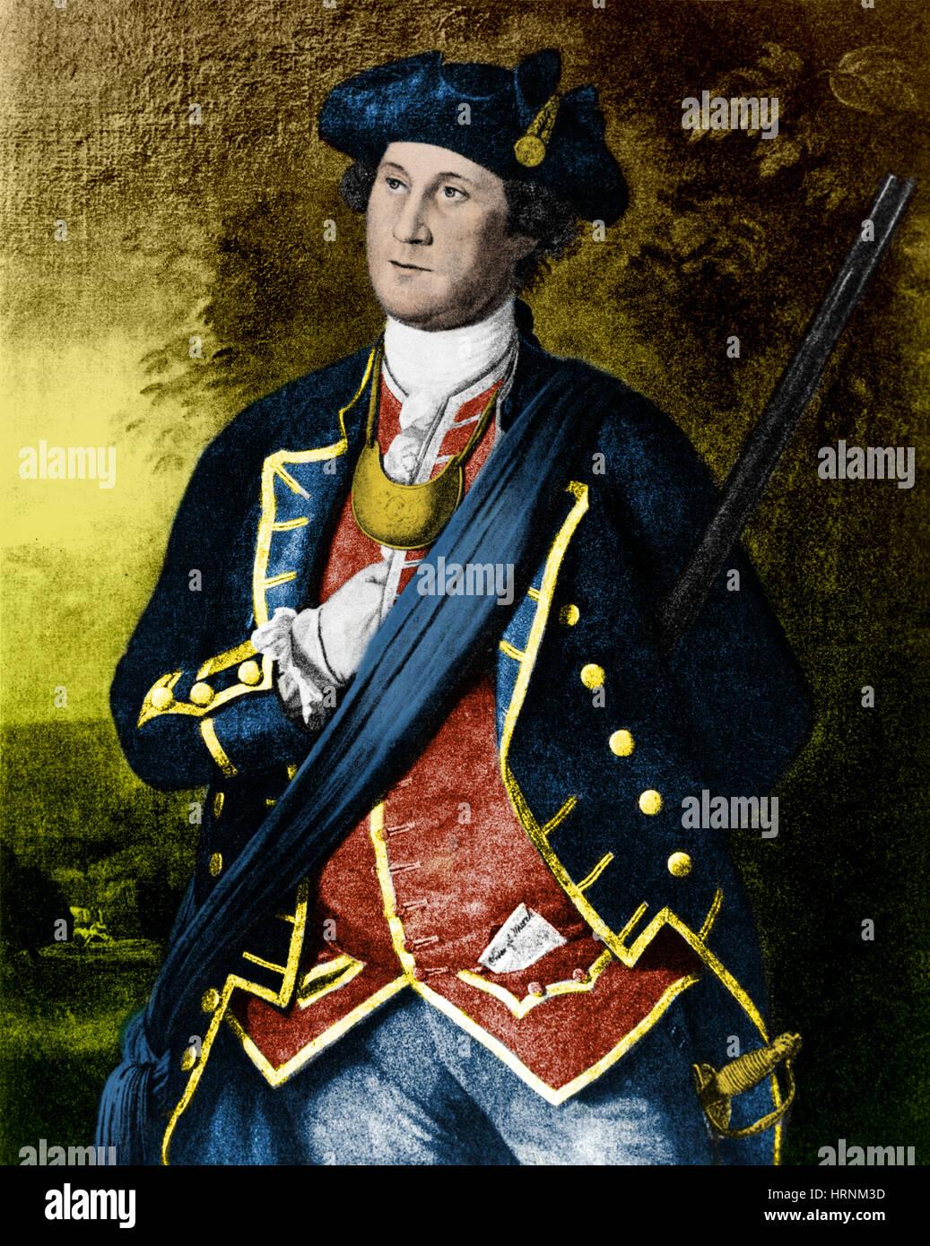 George washington washington presidente ritratto di comandante di ...
