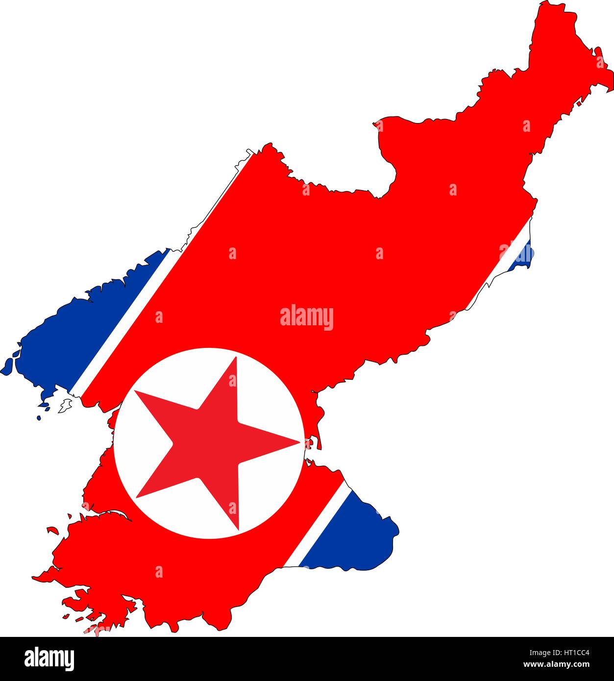 Mappa nazionale coreana Immagini Vettoriali Stock - Alamy