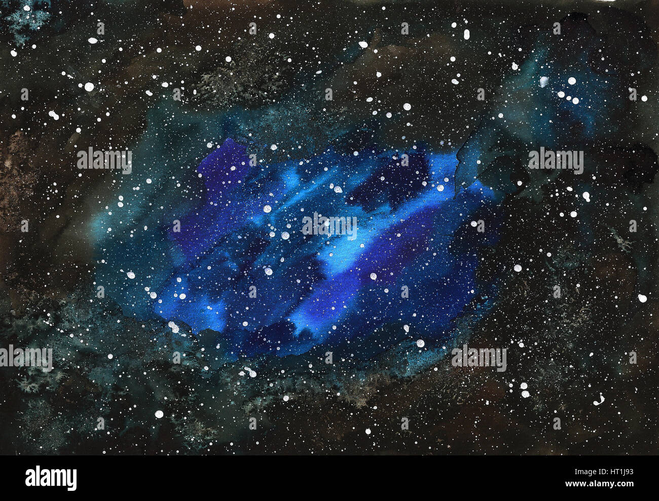 Sfondo Acquerello Dipinto A Mano Immagini e Fotos Stock - Alamy