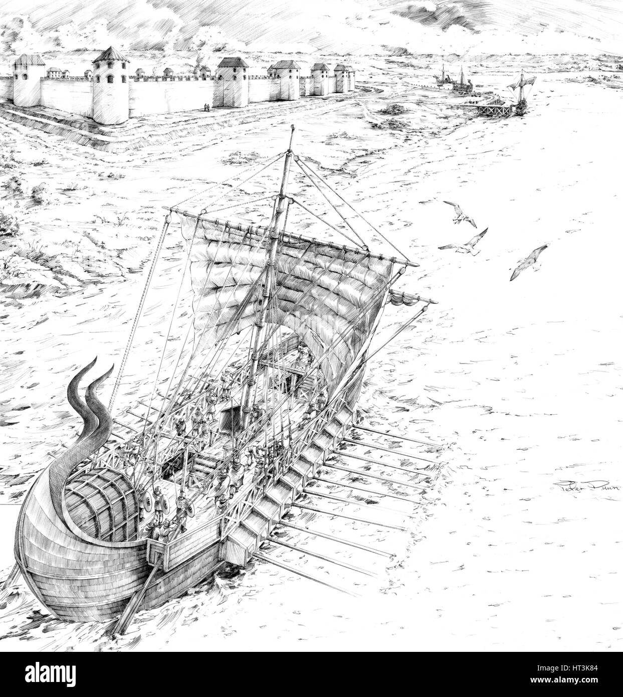 Fortificazione romana Foto e Immagini Stock in Bianco e Nero - Alamy