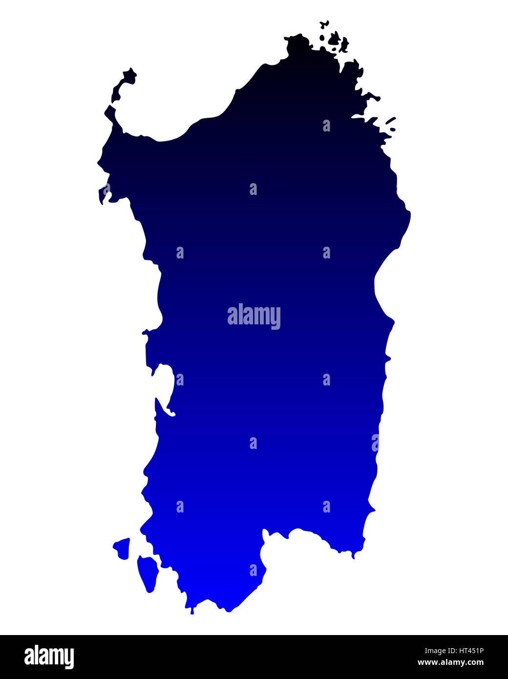 Mappa della sardegna Immagini senza sfondo e Foto Stock ritagliate ...