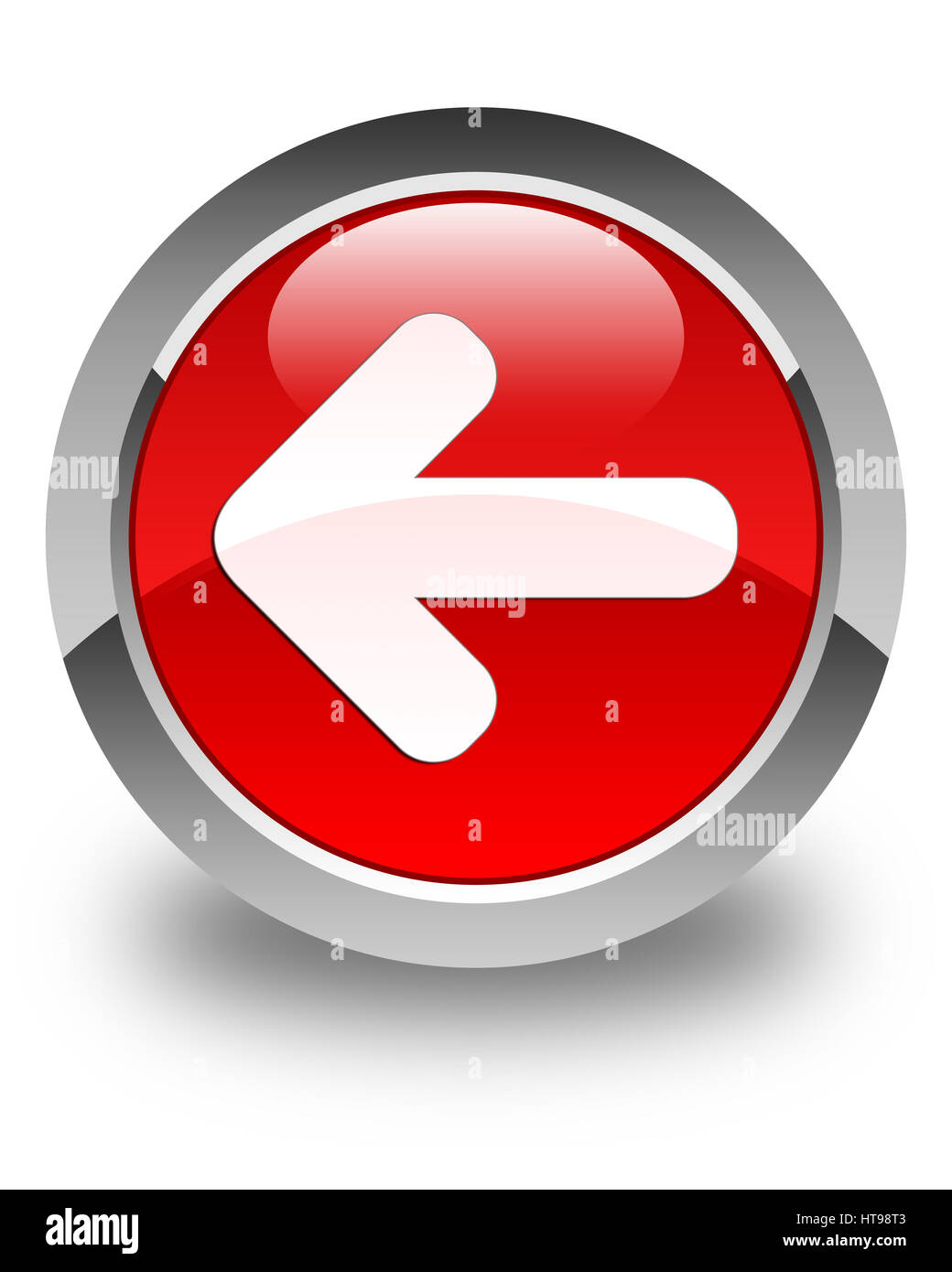 Arrow left icon glossy red immagini e fotografie stock ad alta ...