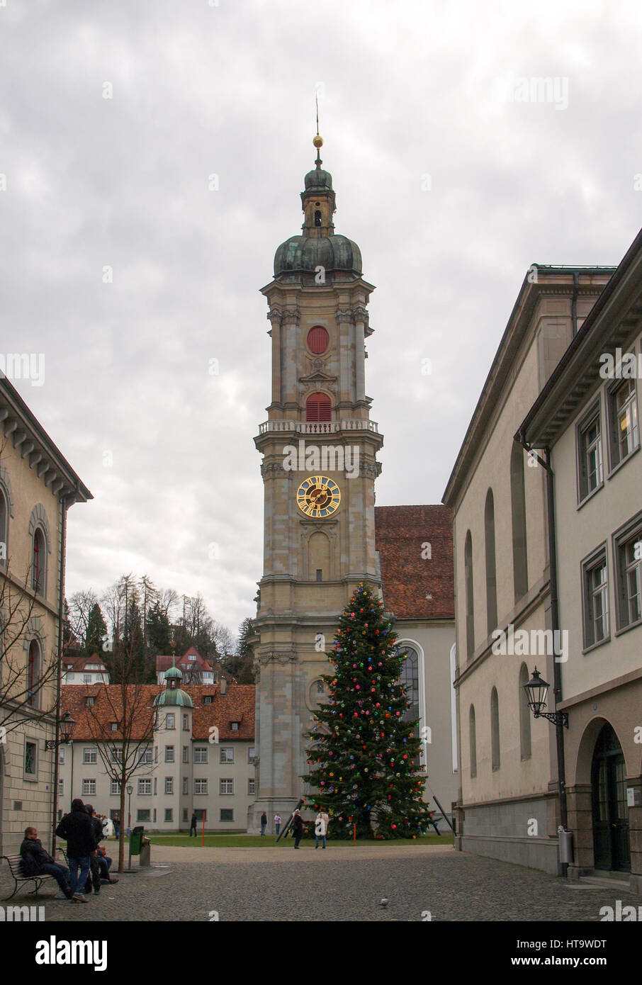 San Gallo, Svizzera - 30 novembre 2016: centro storico della città ...