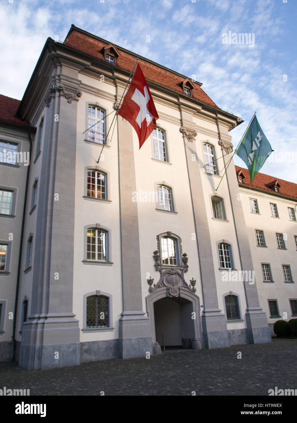San Gallo, Svizzera - 30 novembre 2016: centro storico della città ...