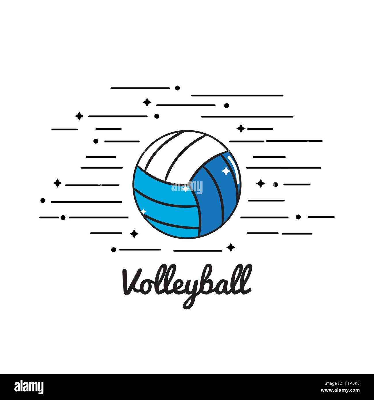 Simbolo di pallavolo Immagini Vettoriali Stock - Alamy