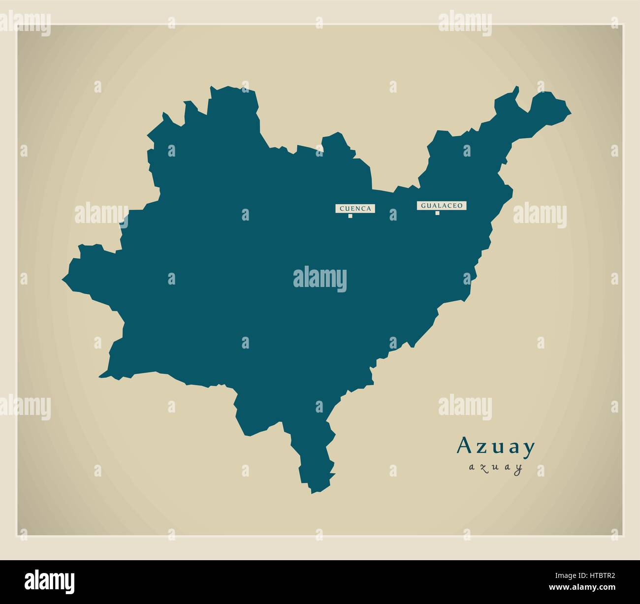 Cuenca map Immagini Vettoriali Stock - Alamy