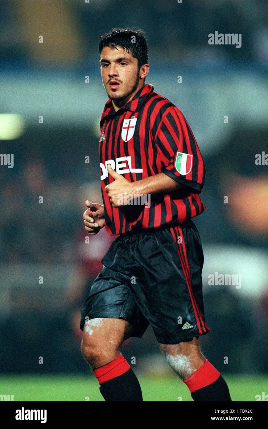 GENNARO GATTUSO AC MILAN 19 Settembre 1999 Foto stock - Alamy