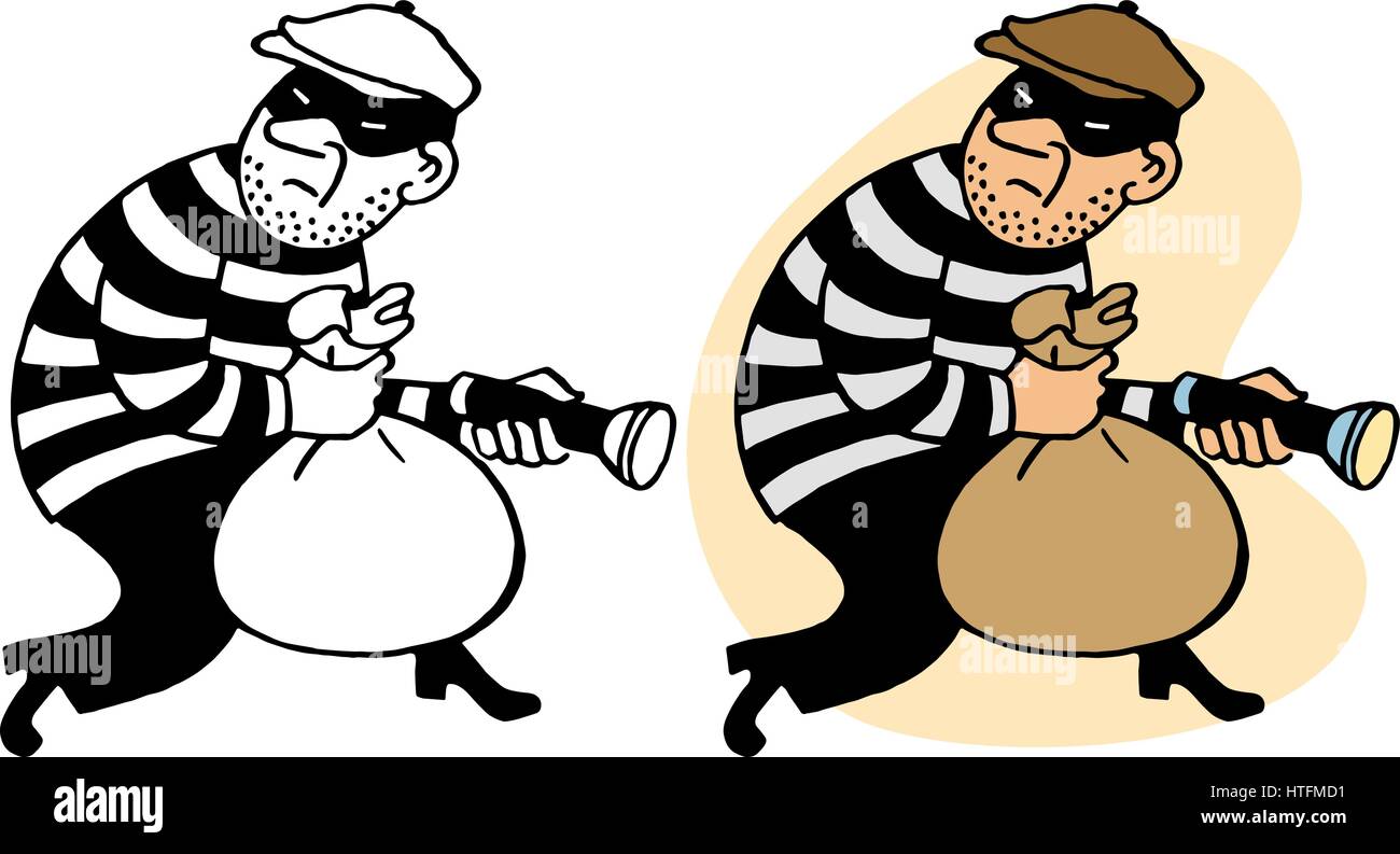 Cartoon thief immagini e fotografie stock ad alta risoluzione - Alamy