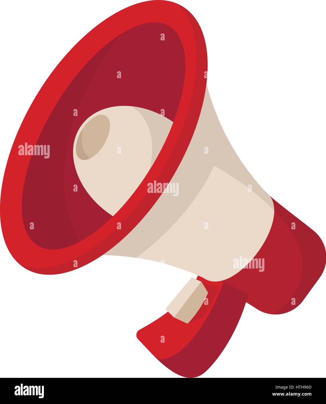 Icona megafono, stile cartoon su bianco Immagine e Vettoriale - Alamy
