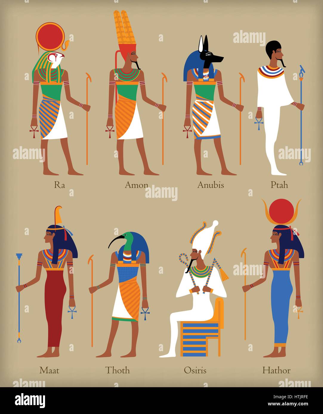 Antichi dei egizi ra e maat immagini e fotografie stock ad alta ...