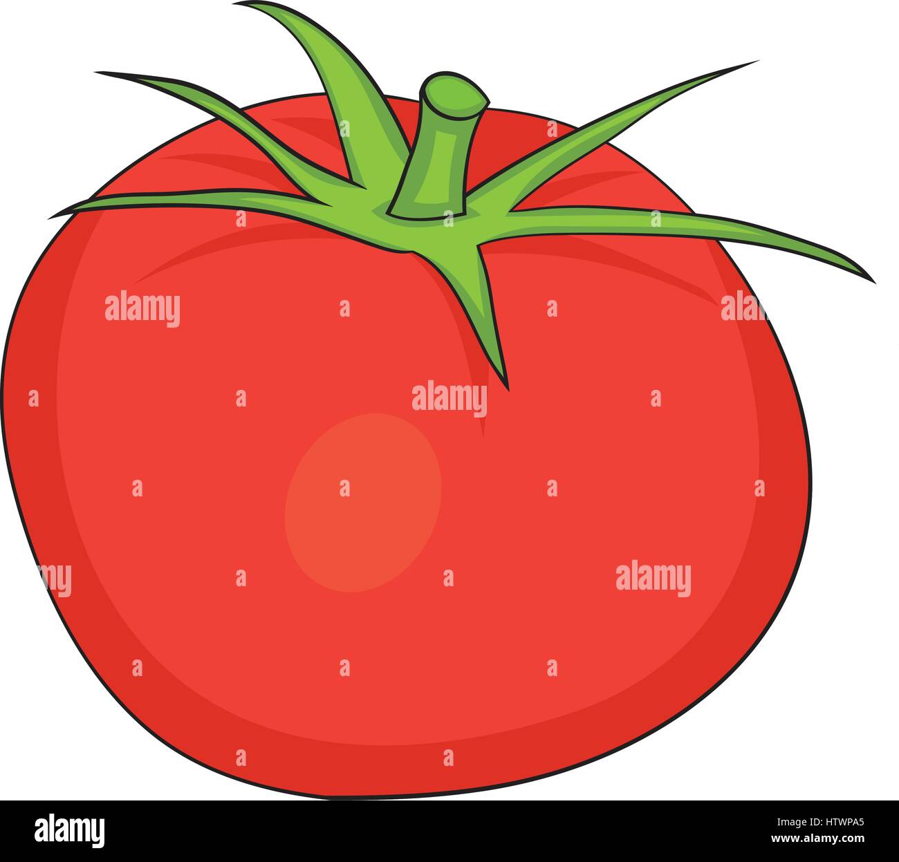 Illustrazione di isolato di pomodoro Cartoon. EPS vettoriali 8 Immagine ...