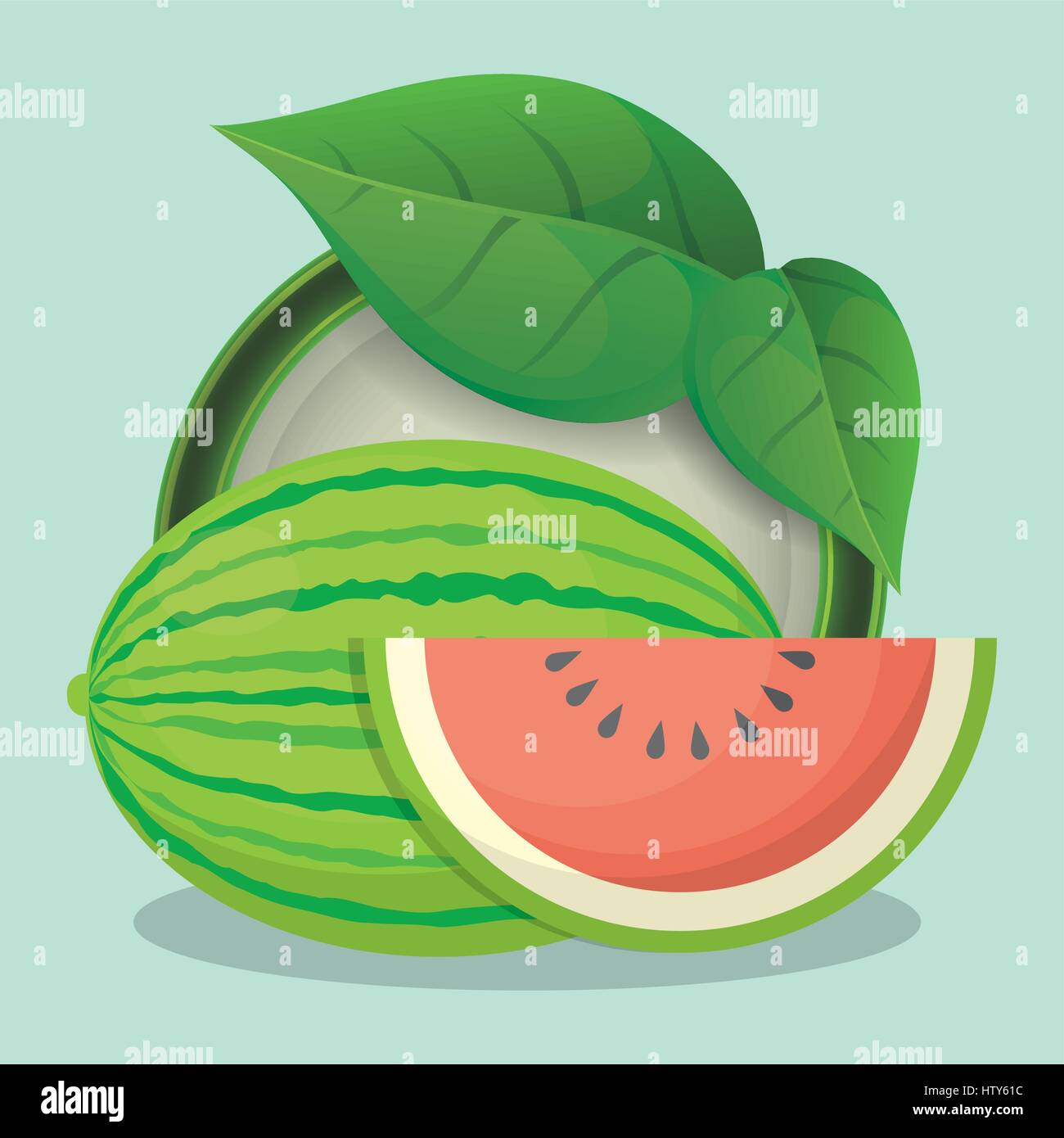 Anguria disegno da colorare Immagini Vettoriali Stock - Alamy