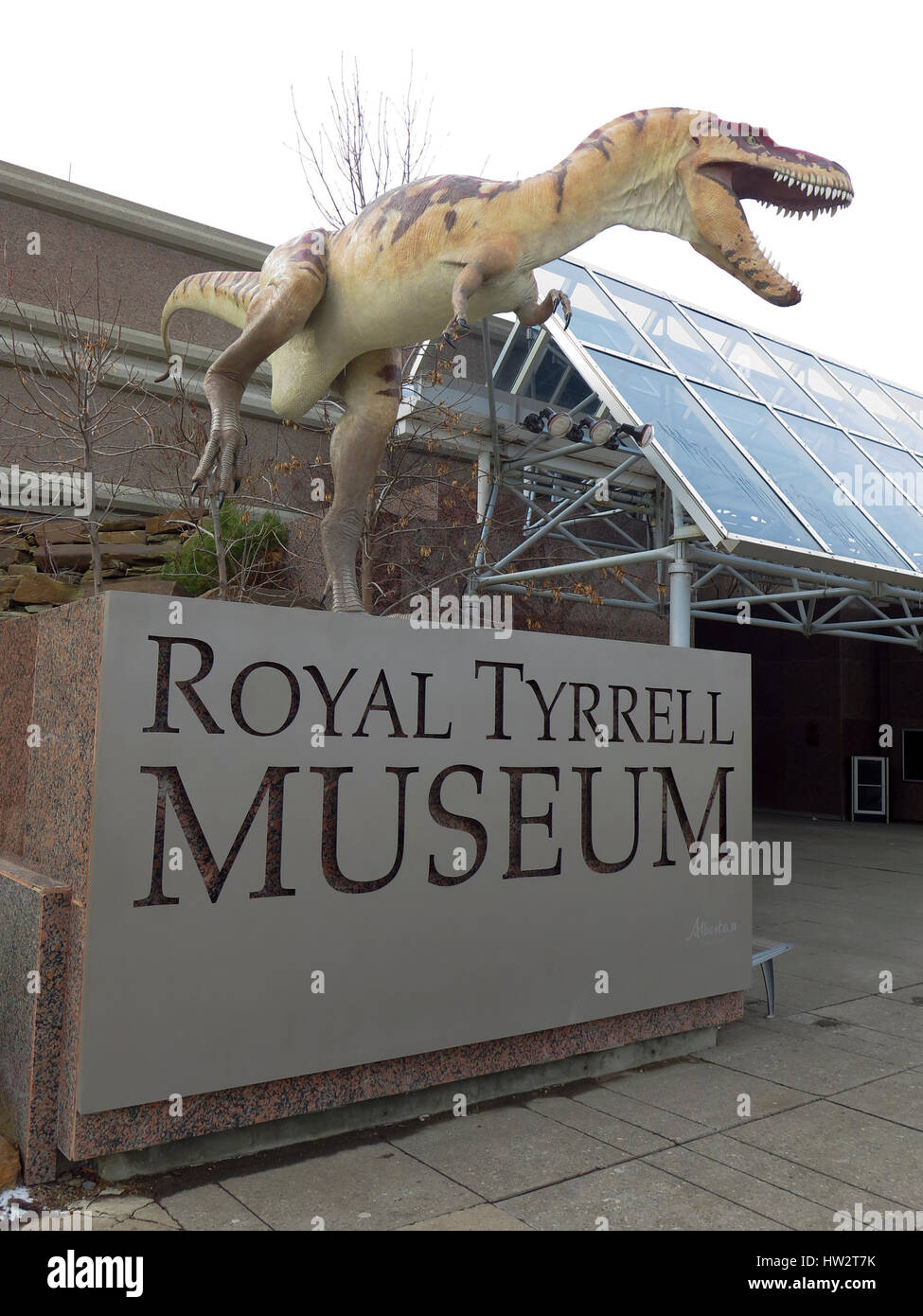 Drumheller dinosaur statue immagini e fotografie stock ad alta ...