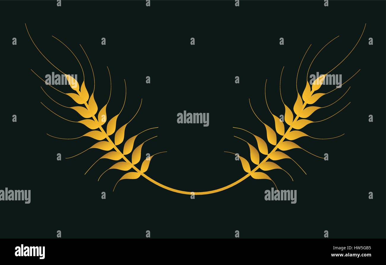 Logo di spiga di grano Immagini Vettoriali Stock - Alamy