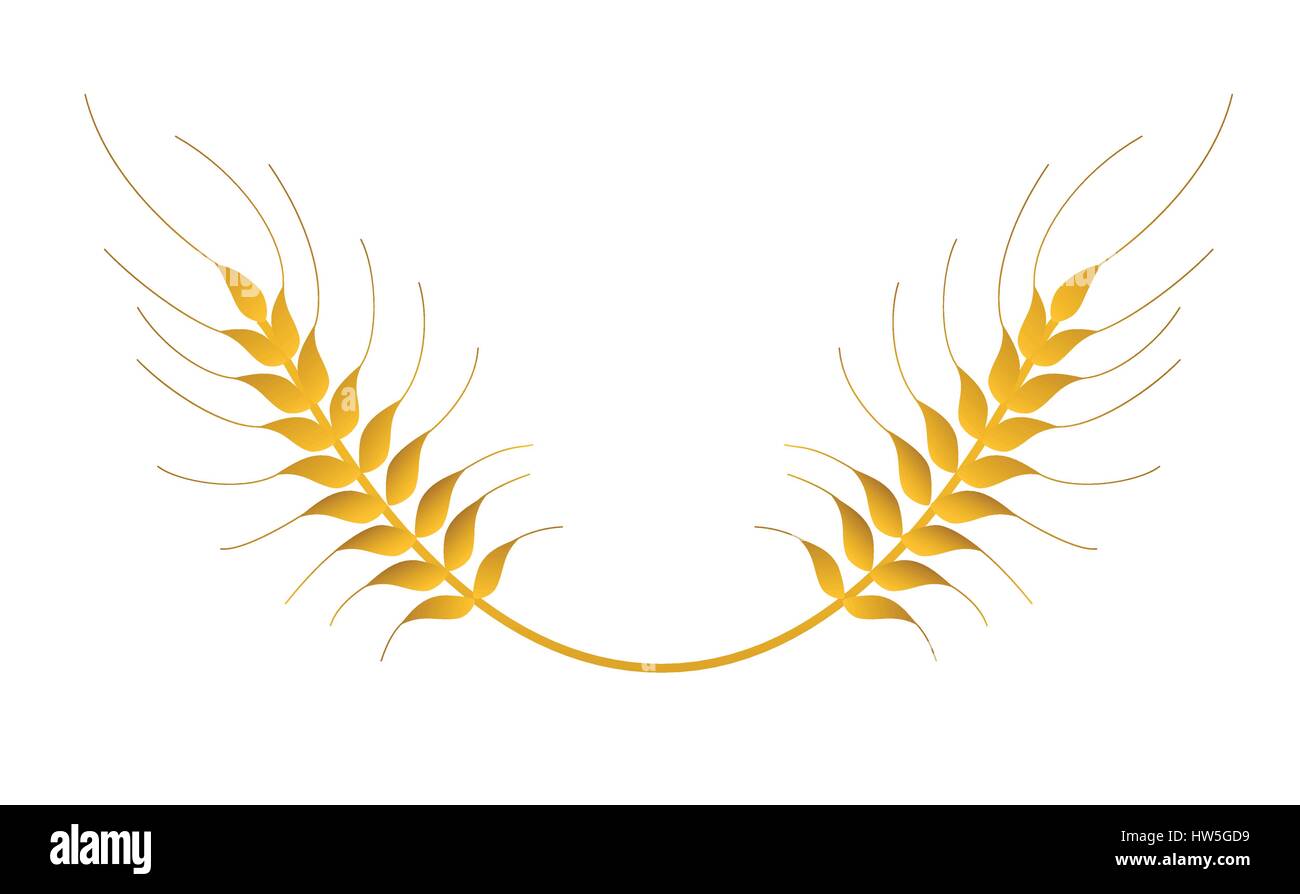 Disegno del logo del grano Immagini Vettoriali Stock - Alamy