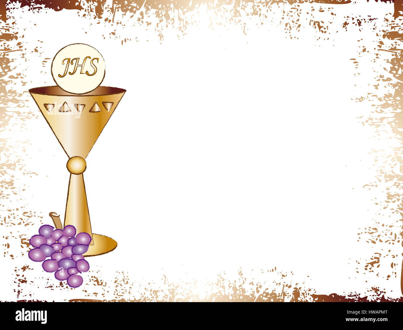 Scheda per la prima comunione Foto stock - Alamy