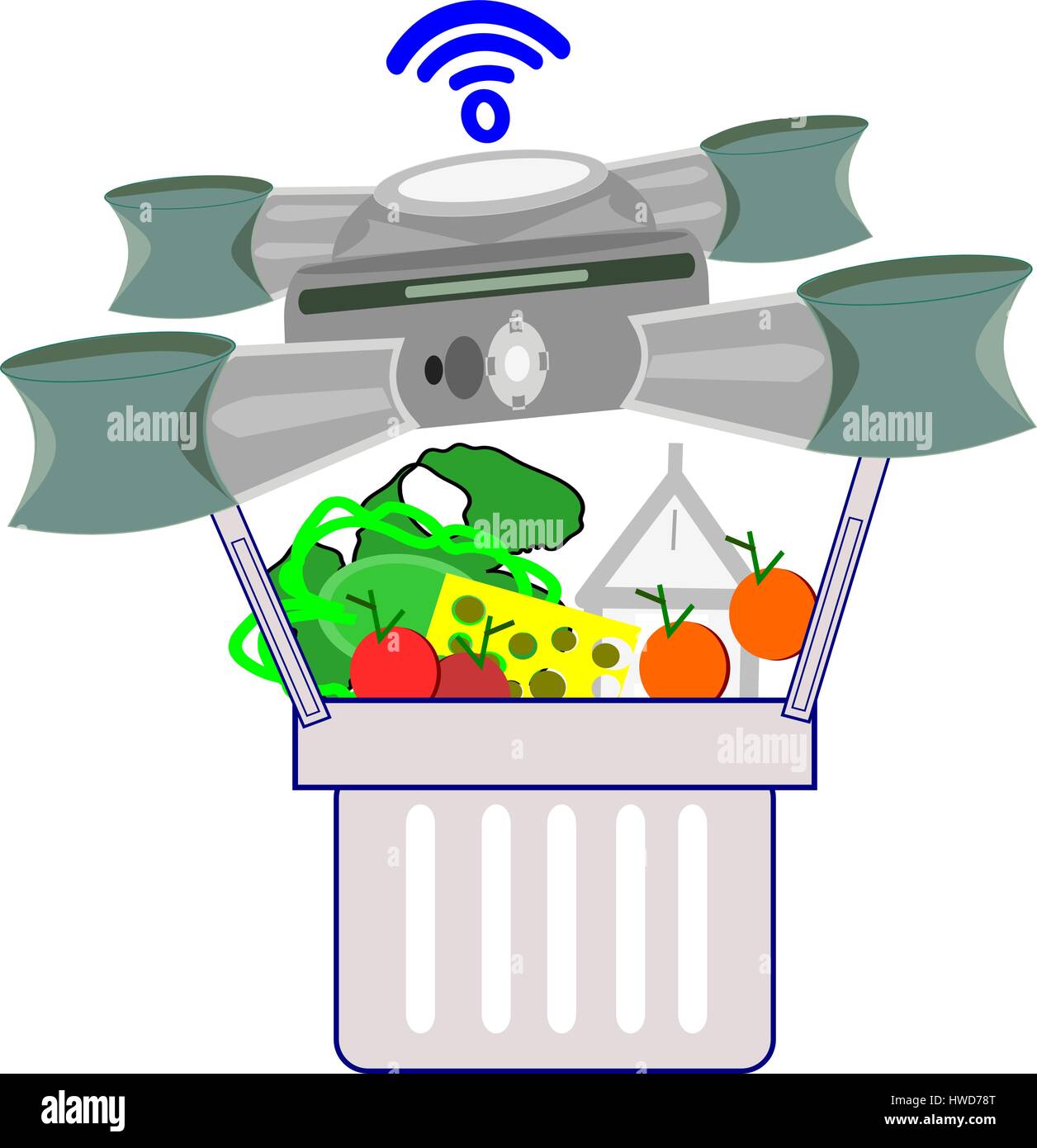 Generi alimentari di robot Immagini Vettoriali Stock - Alamy