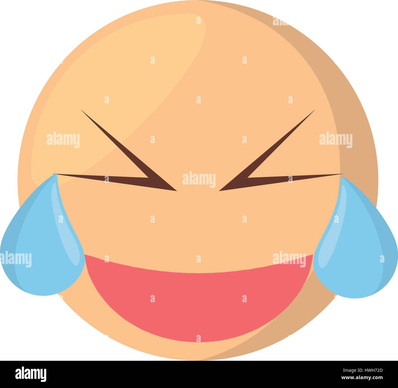 Gli emoji a piangere winking expression Immagine e Vettoriale - Alamy