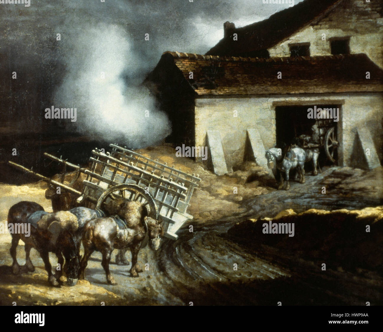 Theodore Gericault (1791-1824). Pittore Francese. Il forno di gesso ...