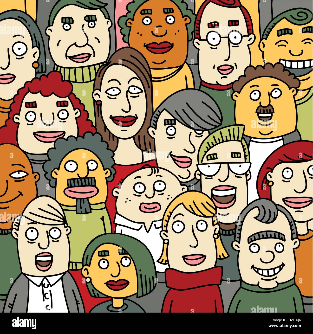 Persone dei cartoni animati Immagini Vettoriali Stock - Alamy