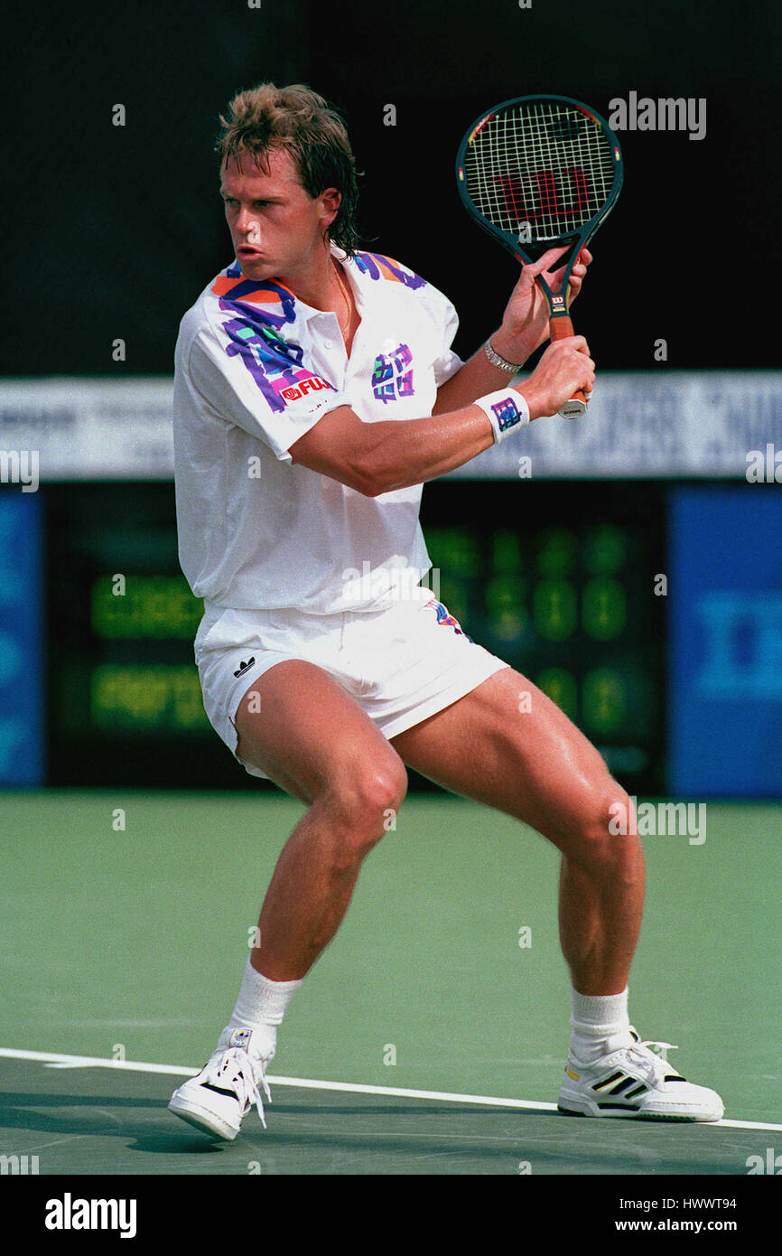 STEFAN EDBERG SVEZIA 08 Aprile 1991 Foto stock - Alamy