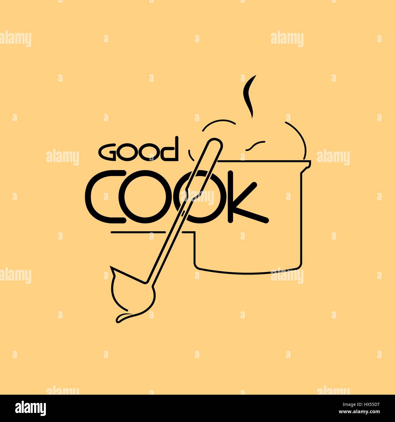 Disegno di un cuoco Immagini Vettoriali Stock - Alamy