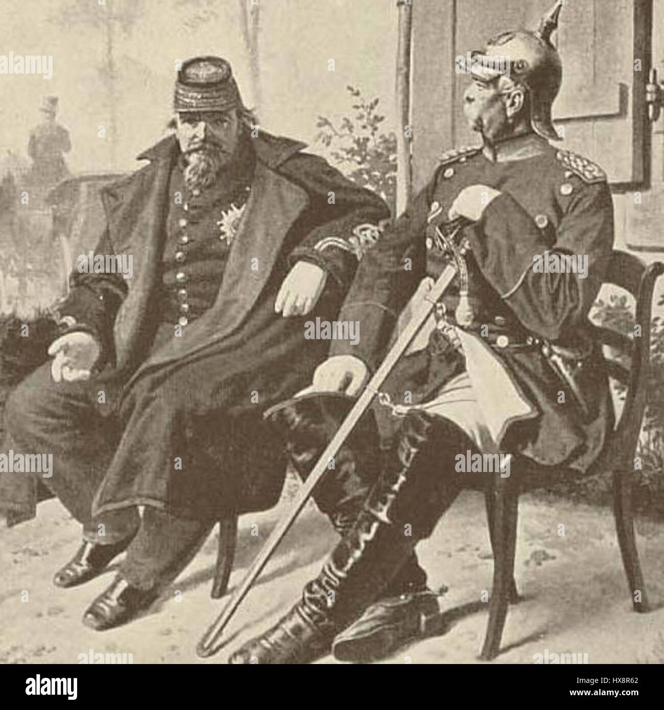Napoleone III Otto von Bismarck (dettaglio Foto stock - Alamy