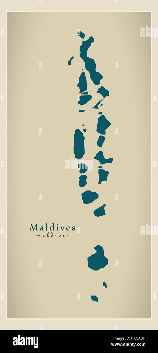Mappa maldive Immagini Vettoriali Stock - Alamy