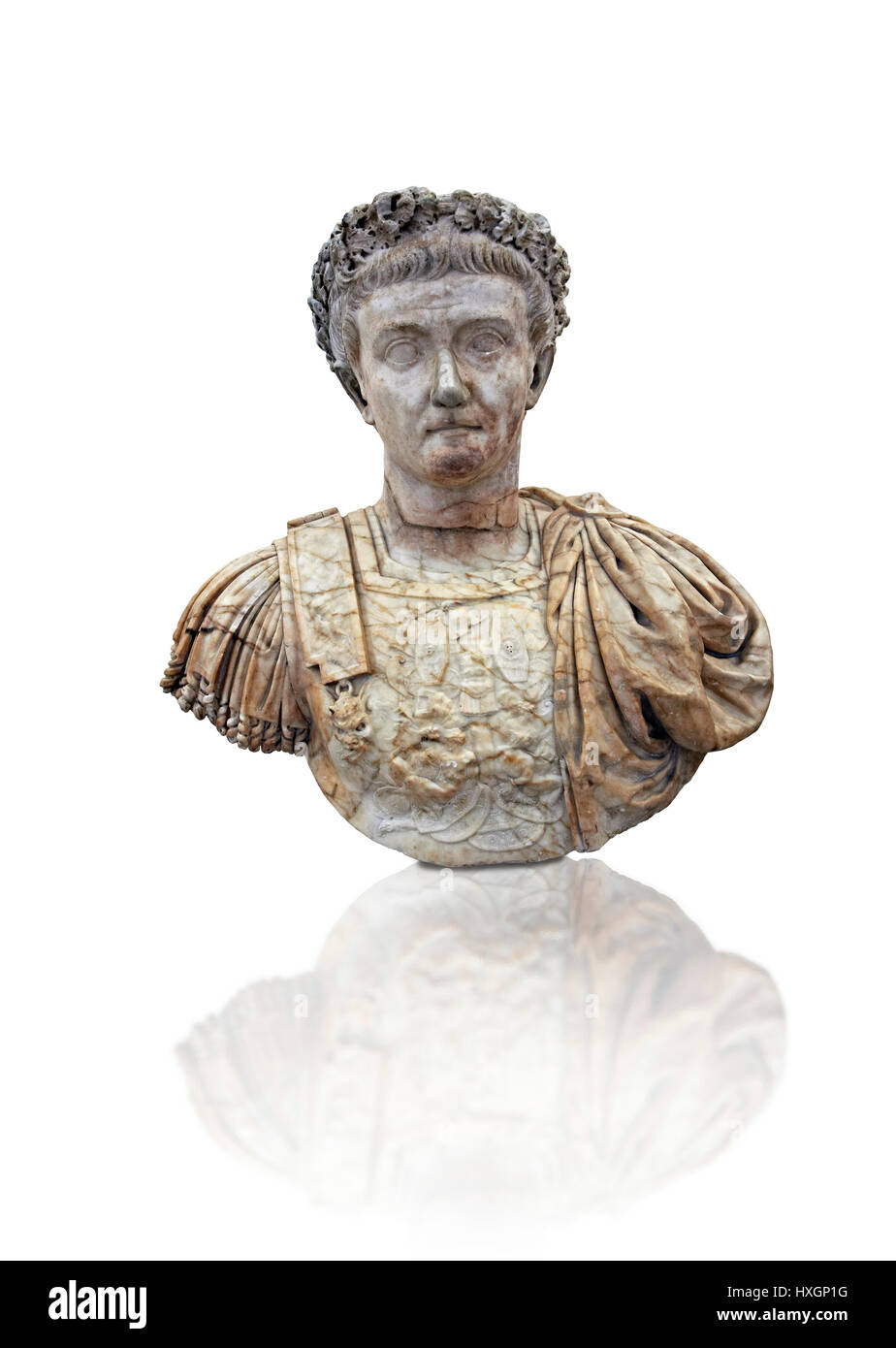 Romano scultura in marmo Busto di imperatore Tiberio da Guglielmo della ...