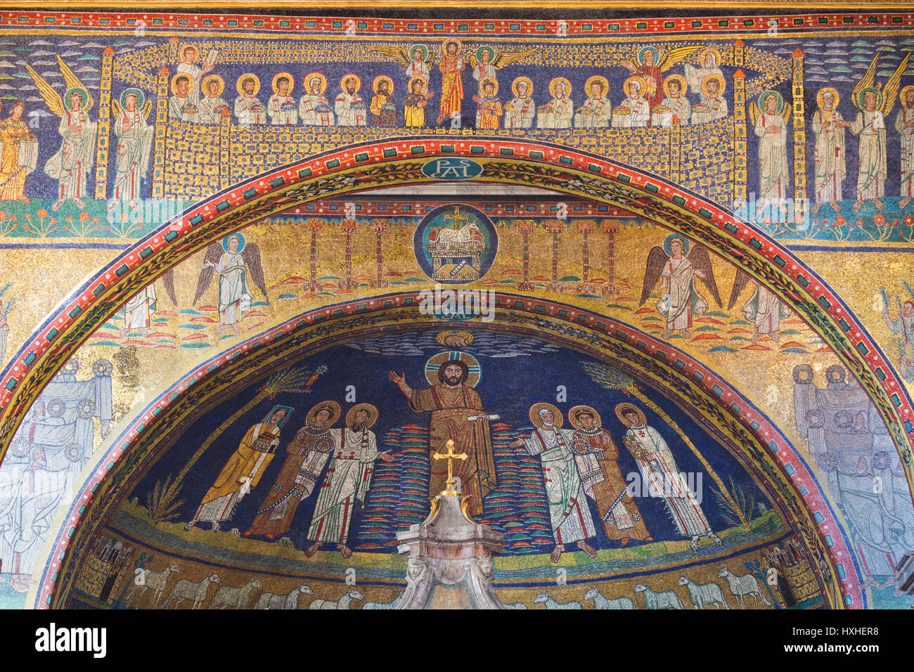 Santa Prassede - Roma- mosaici Foto stock - Alamy
