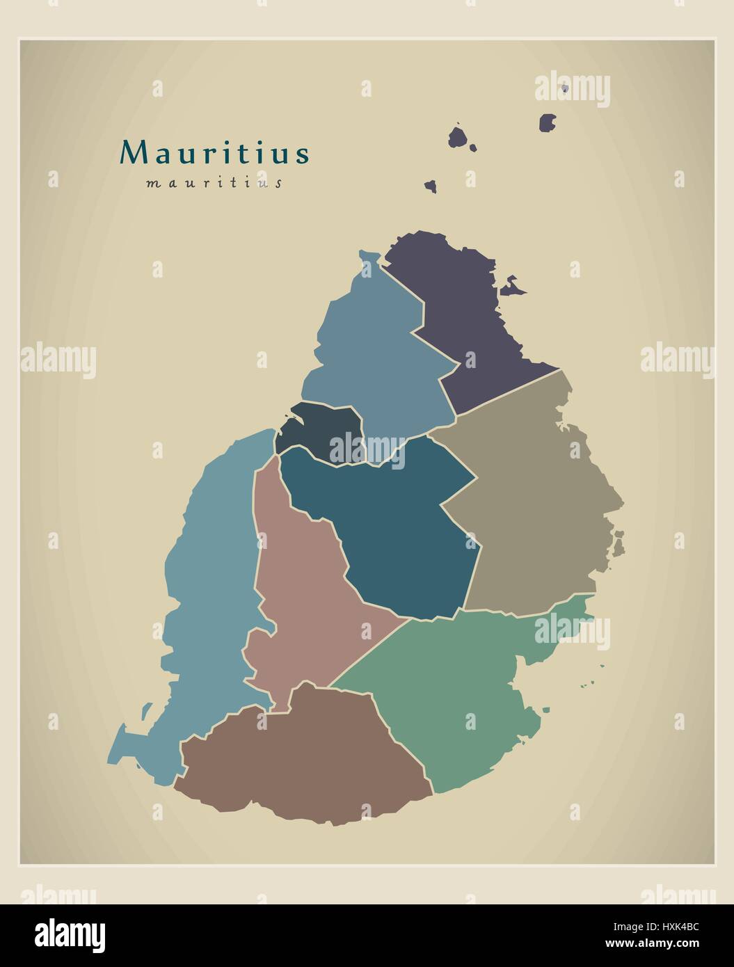 Mappa Di Mauritius Immagini e Fotos Stock - Alamy