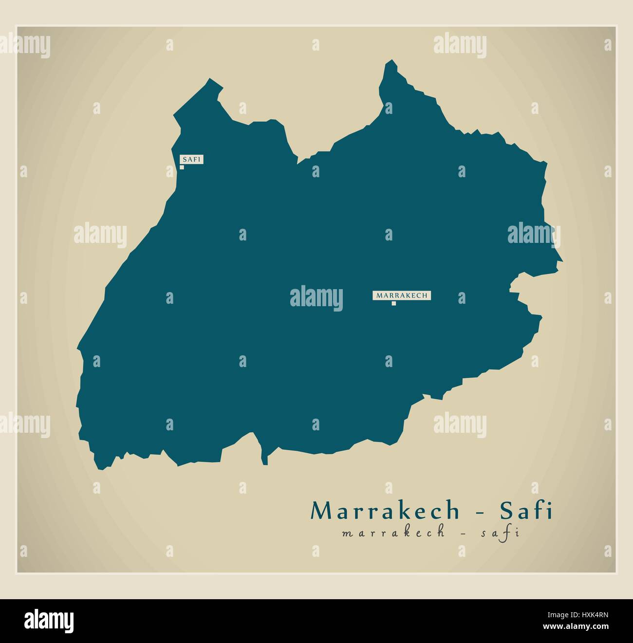 Mappa di marrakech Immagini Vettoriali Stock - Alamy