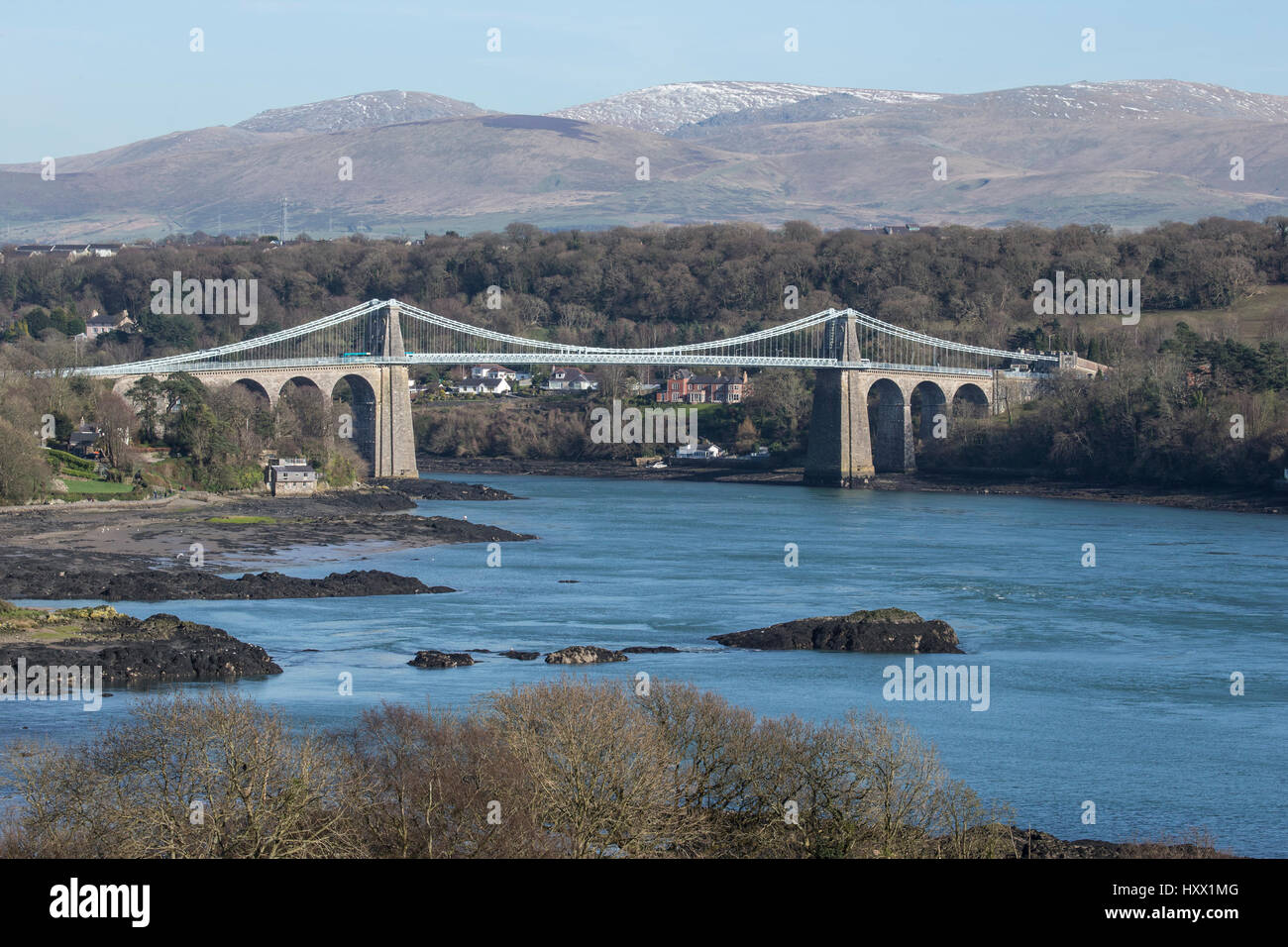 Vista dal ponte di menai immagini e fotografie stock ad alta ...