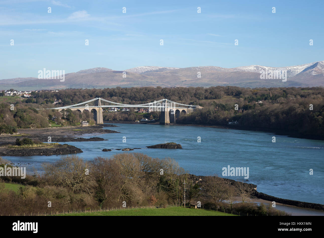 Vista dal ponte di menai immagini e fotografie stock ad alta ...