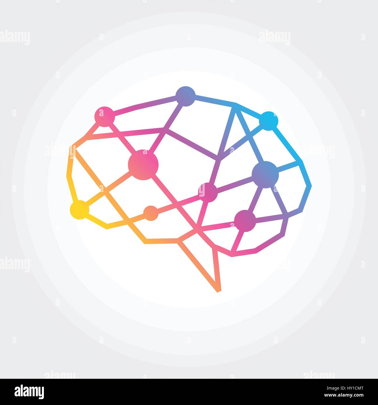 Simbolo del cervello Immagini Vettoriali Stock - Alamy