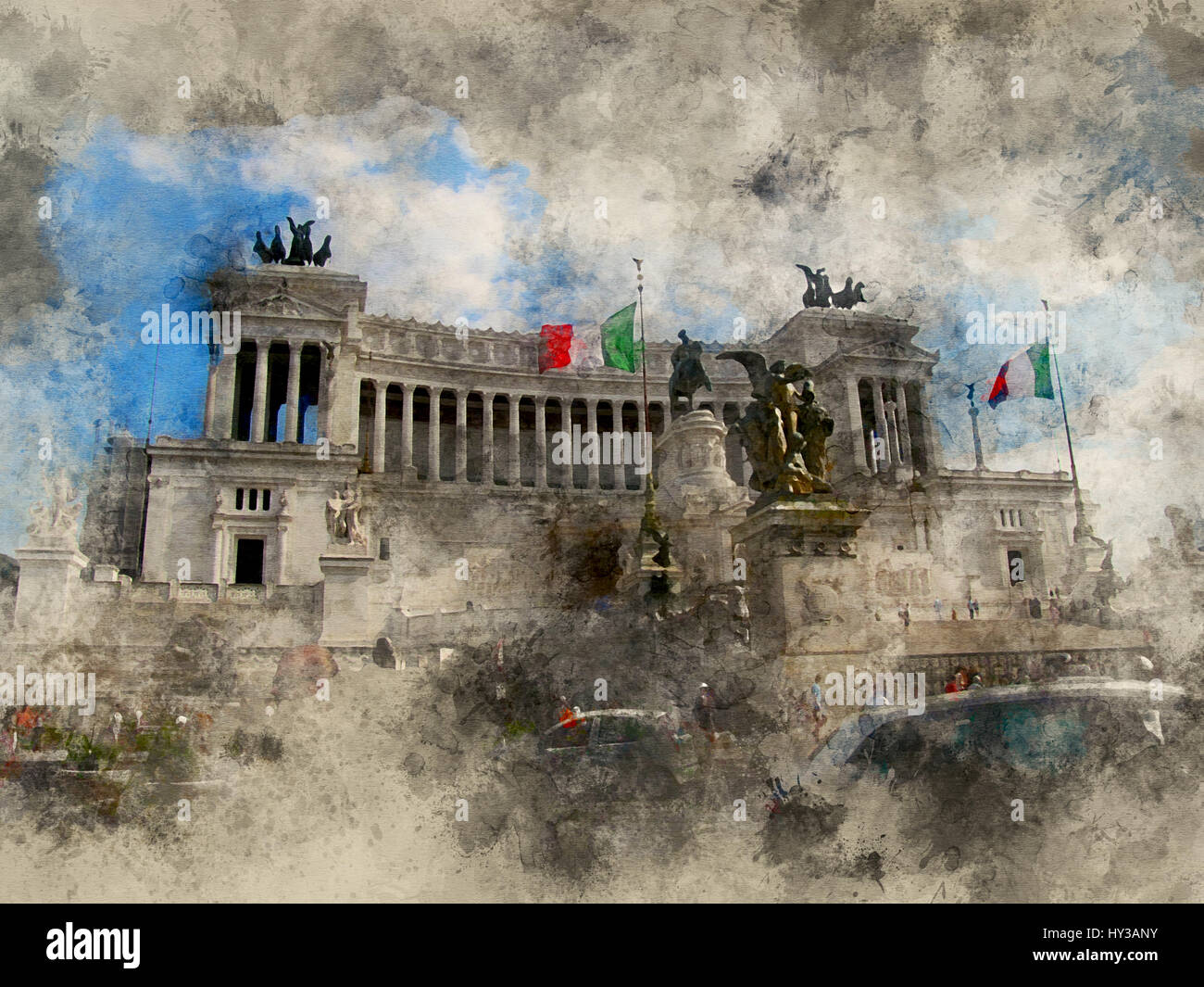 Acquerello roma immagini e fotografie stock ad alta risoluzione - Alamy
