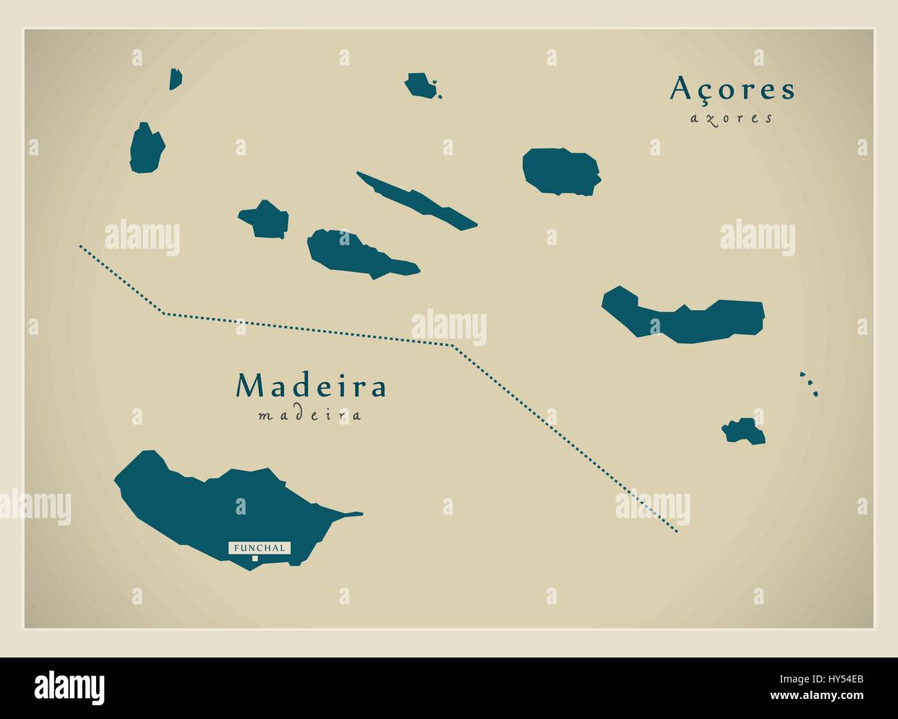Mappa di madera Immagini Vettoriali Stock - Alamy