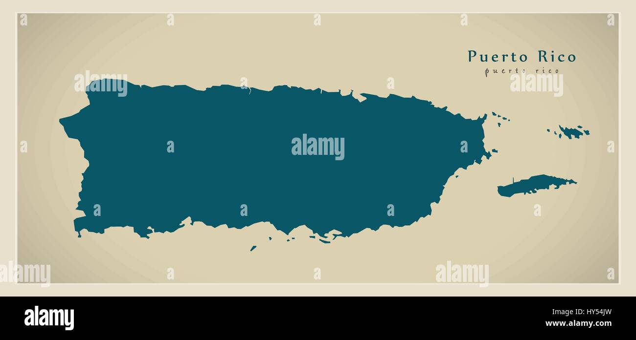 Mappa vettoriale di puerto rico immagini e fotografie stock ad alta ...
