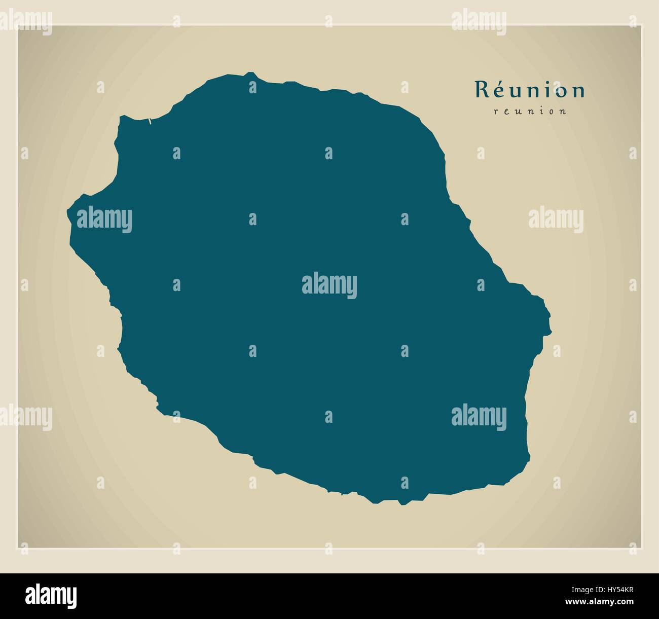 Map of reunion Immagini Vettoriali Stock - Alamy