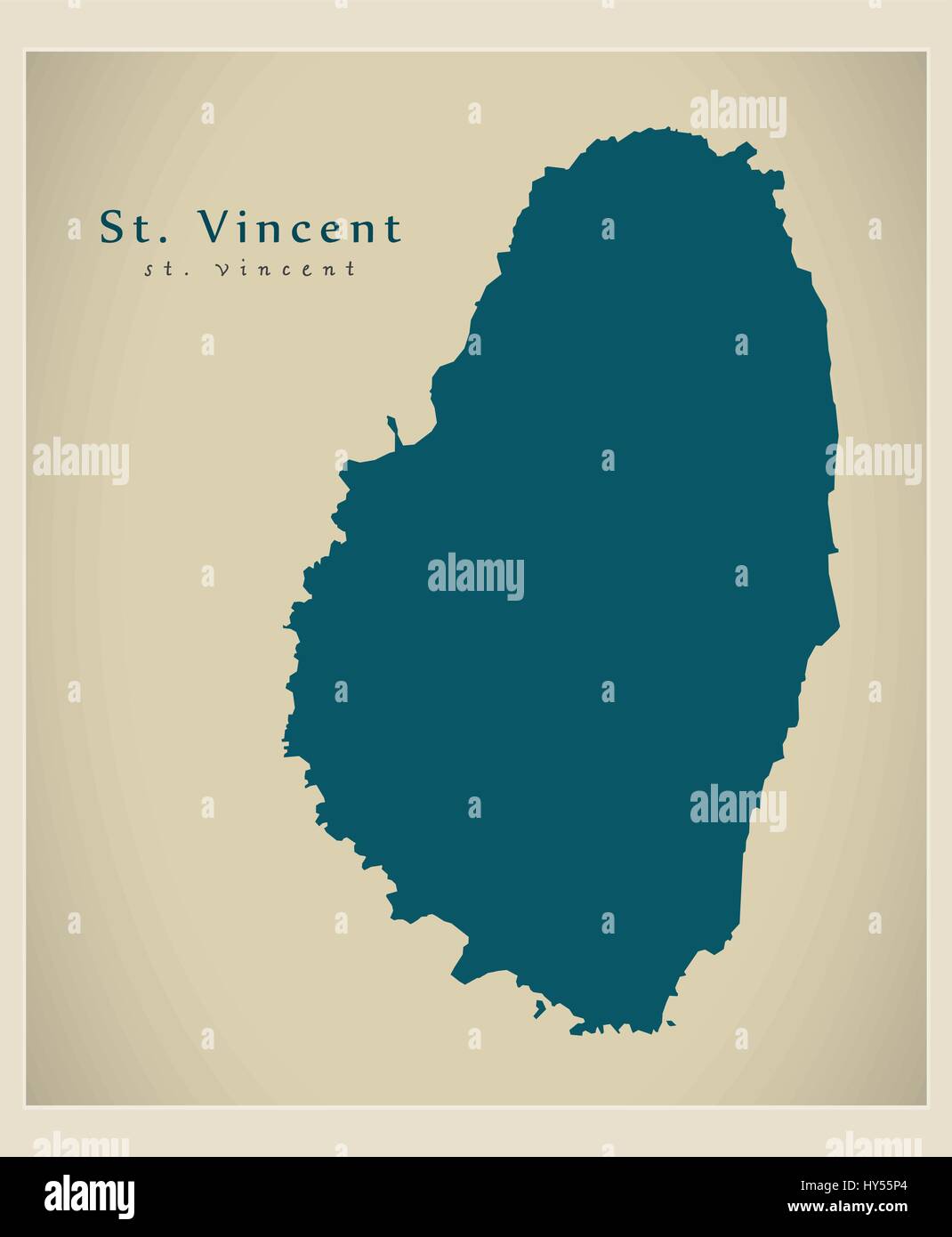 Mappa vettoriale di saint vincent immagini e fotografie stock ad alta ...