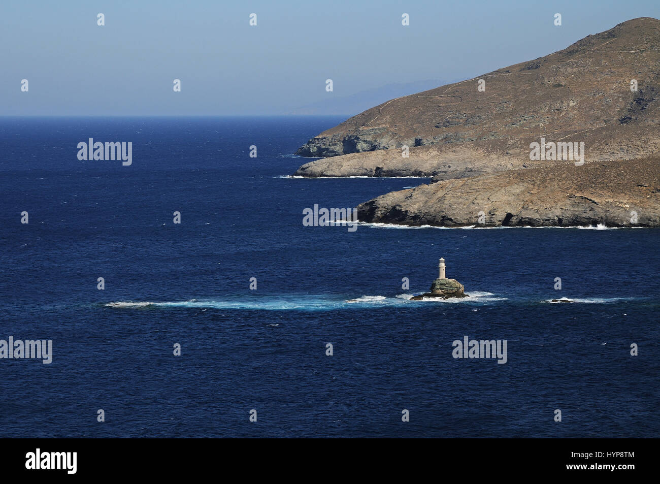 Tourlitis faro. Andros isola. Cyclades Grecia Foto stock - Alamy