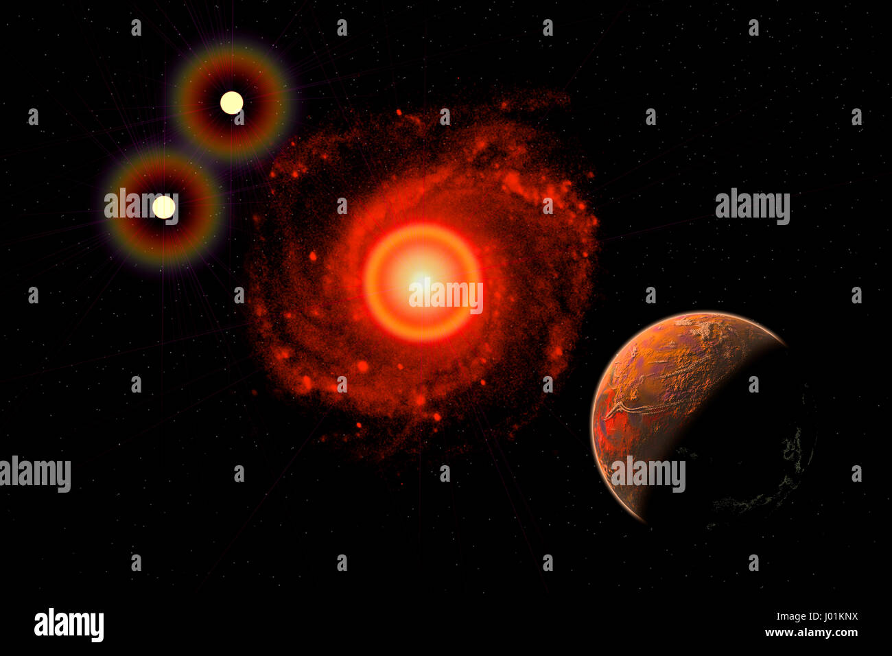 Exoplanet Proxima Centauri B , orbitanti attorno alla Red Dwarf Star ...